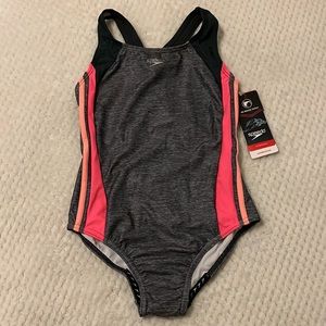 Speedo | Swim | Speedo Girls Infinity Splice One Piece Swimsuit Grey ...